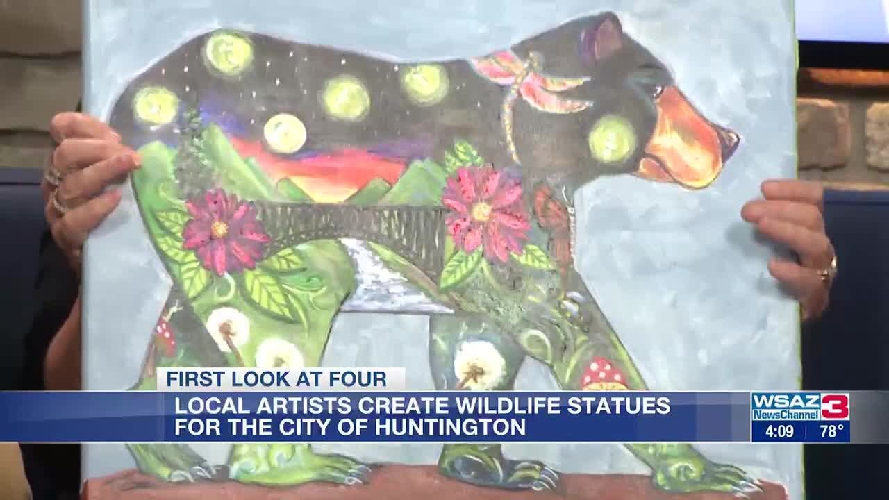 Local Artists Create Wildlife Statues For The City Of Huntington - YouTube