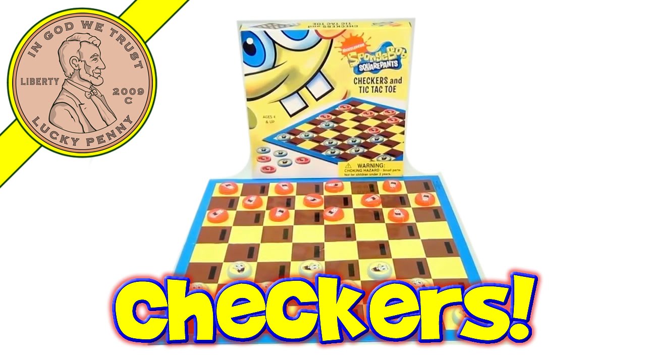 How To Play The Game Spongebob Squarepants Checkers and Tic Tac Toe ...