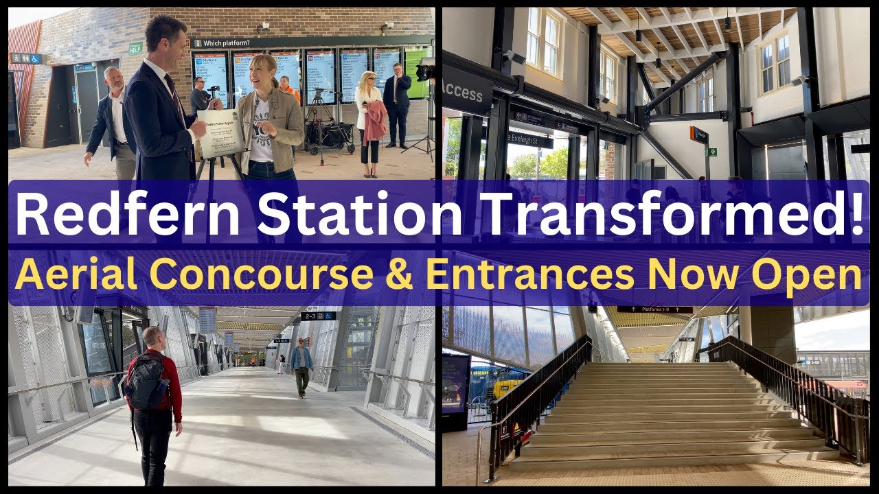 Redfern Station Transformed! - New Aerial Concourse and Entrances are ...