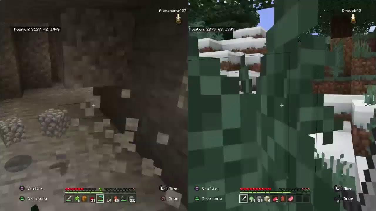 Minecraft survival (Live)split screen - YouTube