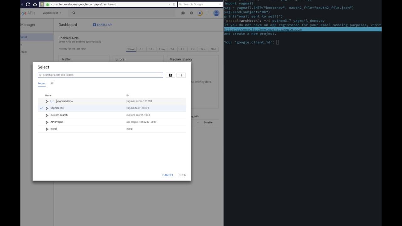 Sending email with Gmail safely using OAuth2 in Python - YouTube
