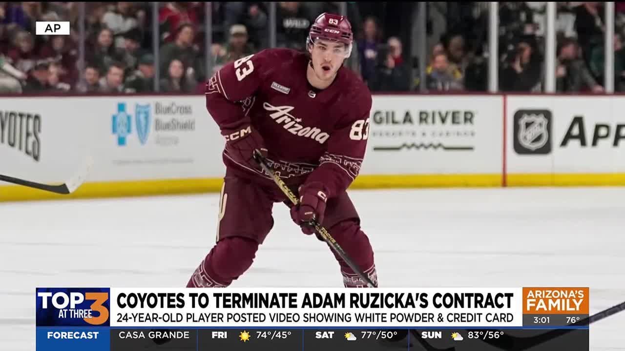 Arizona Coyotes cut forward Adam Ruzicka after alleged cocaine video ...