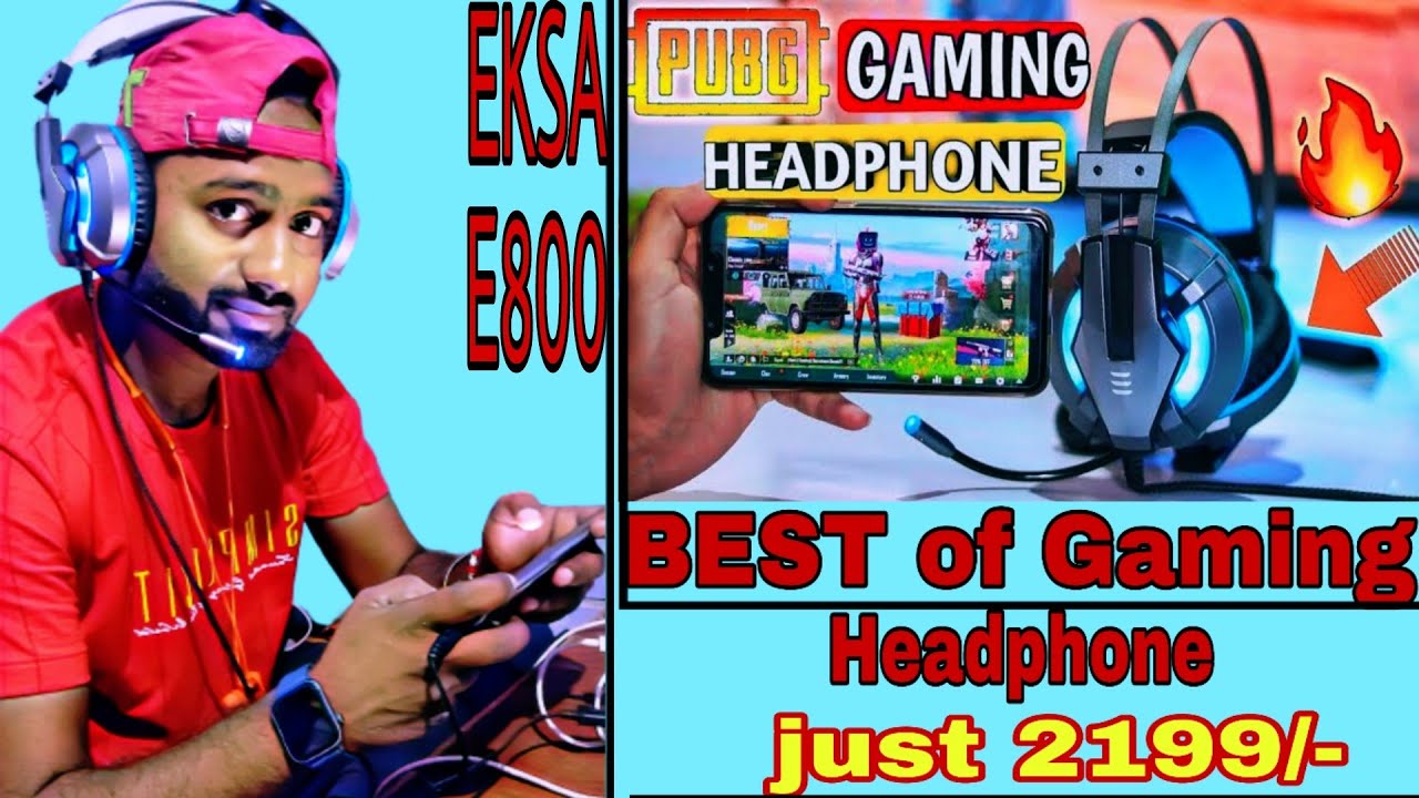 😎Super cool GAMING HEADPHONES with LIGHTS😘|| EKSA E800 Gaming Headset 🤗|| #Unboxing # ...