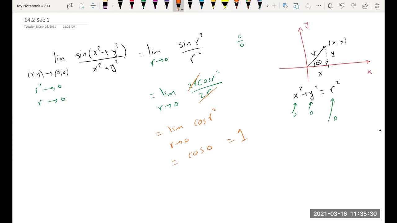 14.2 Limits and Continuity in Higher Dimensions - YouTube