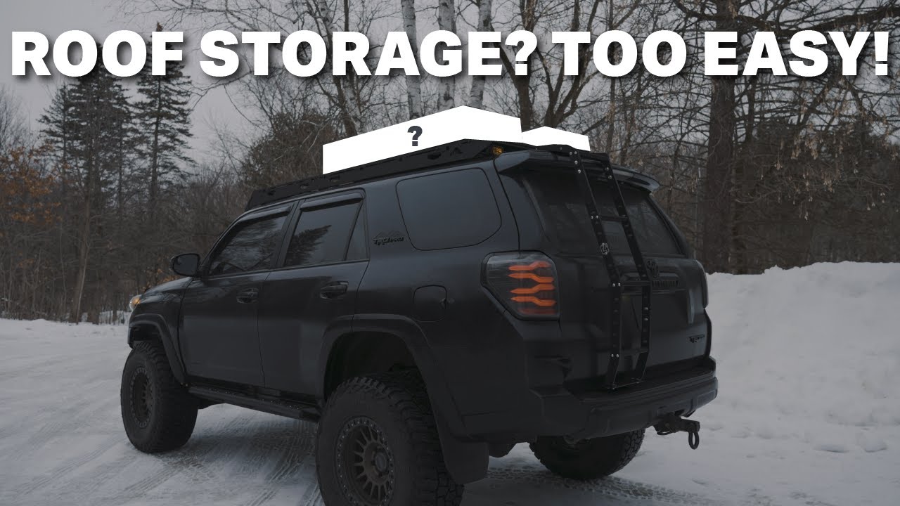 BEST Camping & Overlanding Roof Rack Storage Setup? | Roam 83L Case ...
