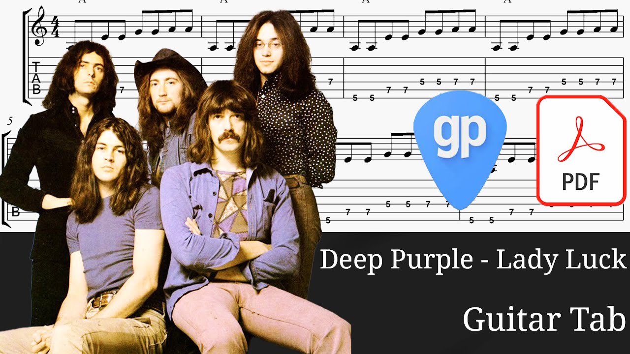Deep Purple - Lady Luck Guitar Tabs [TABS] - YouTube