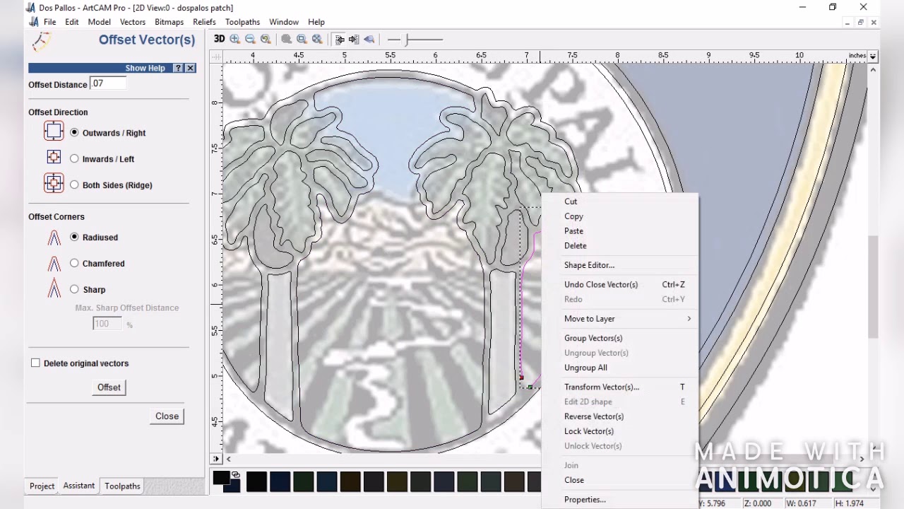 Dos Palos Vector Design - YouTube