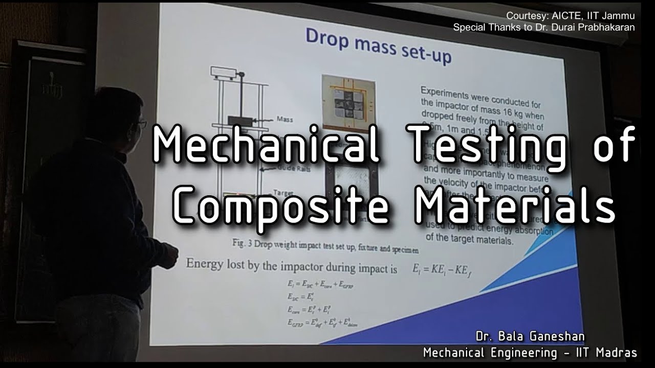 Mechanical Testing of Composite Materials by Dr. Bala Ganeshan, IIT ...