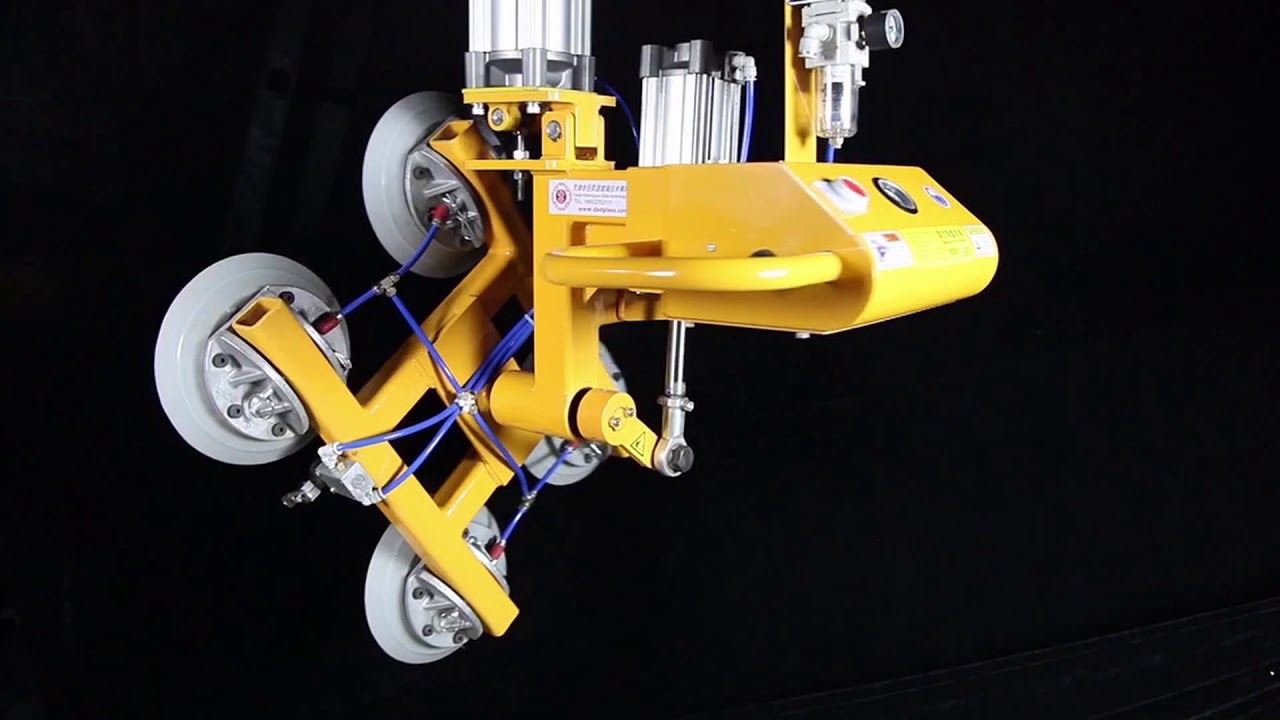 4 suction cups rotating lifting sucker - YouTube