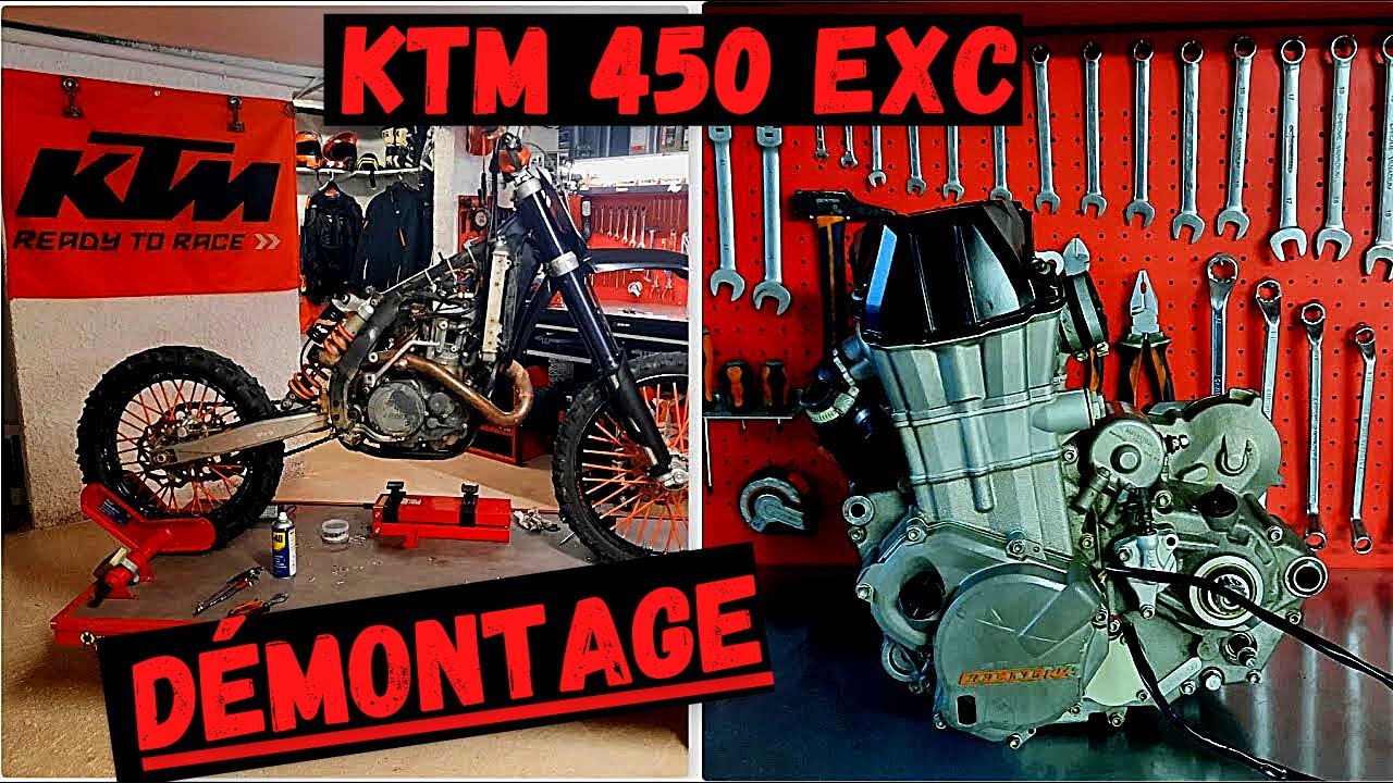 Restauration KTM 450 EXC 2010, partie 1- Elle va etre neuve!!! - YouTube