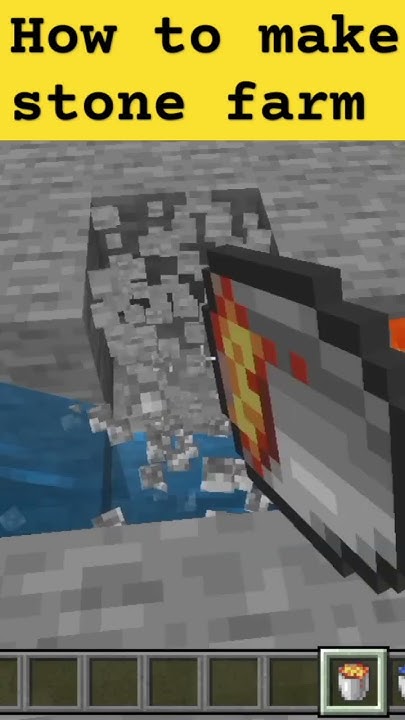 How to make stone farm in Minecraft #hiphop #rap #minecraft #yomtvraps ...