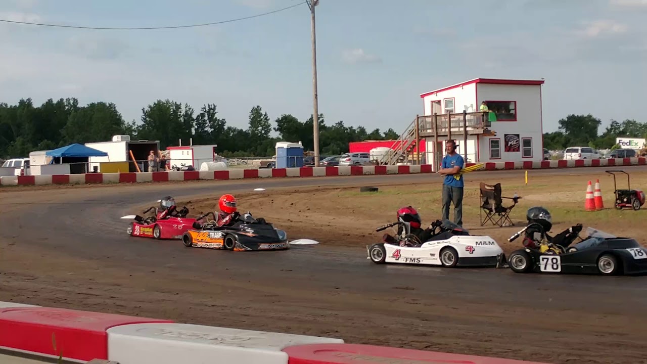 6.15.2019 - KC Raceway - Adult 340 - Heat 1-"Feature" - YouTube