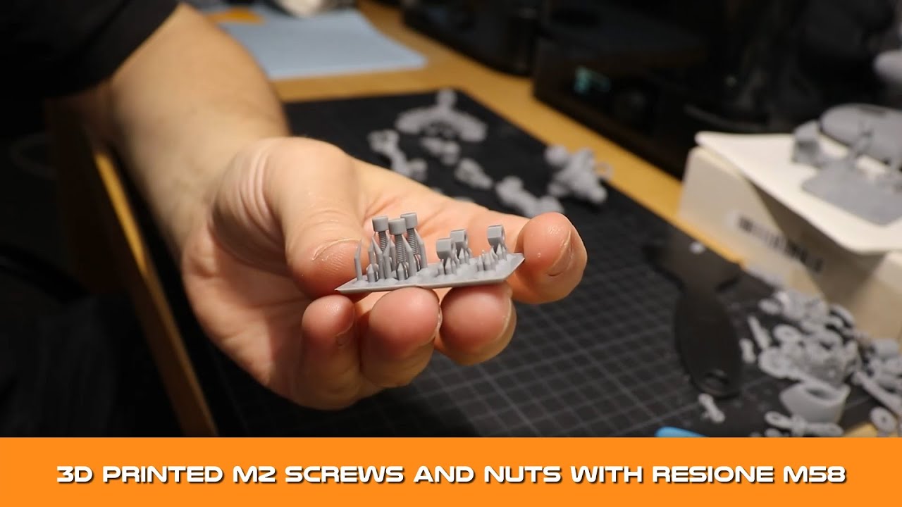 working 3D printed nuts and bolts! - YouTube