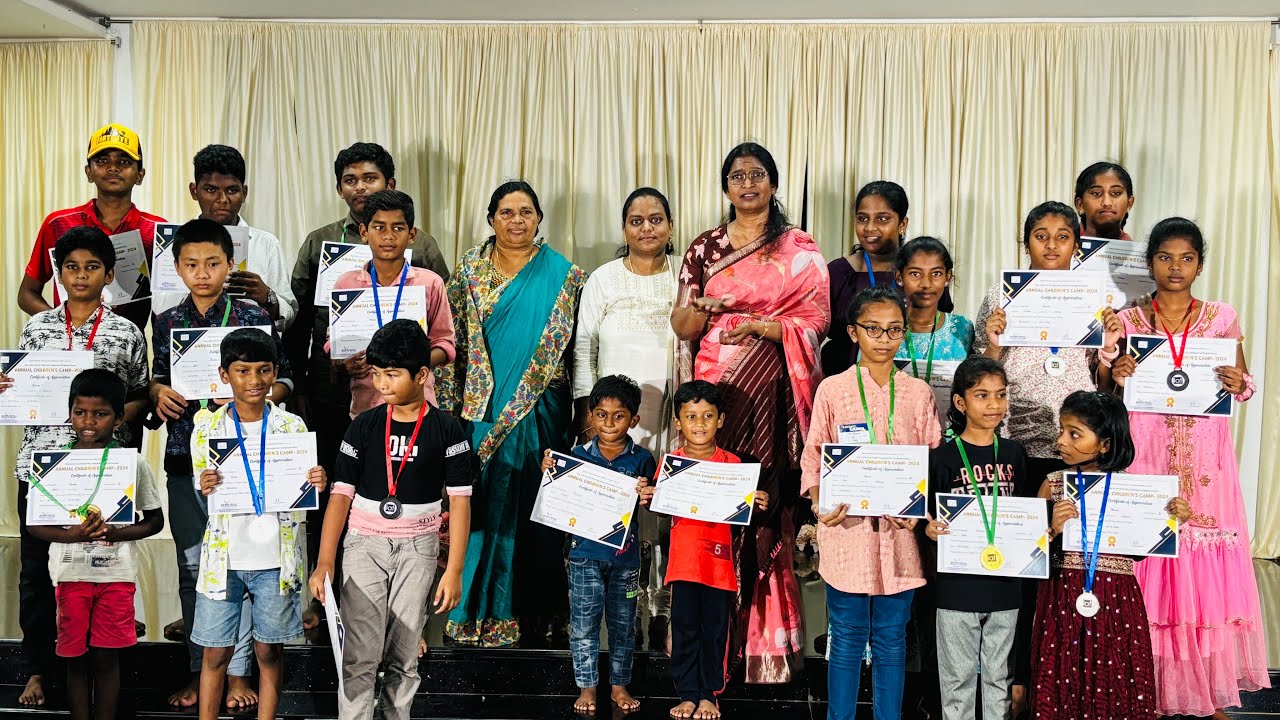 PRIZE DISTRIBUTION ||CHILDRENS RETREAT || ISSAC BANDI || SIROMANI ISSAC ...