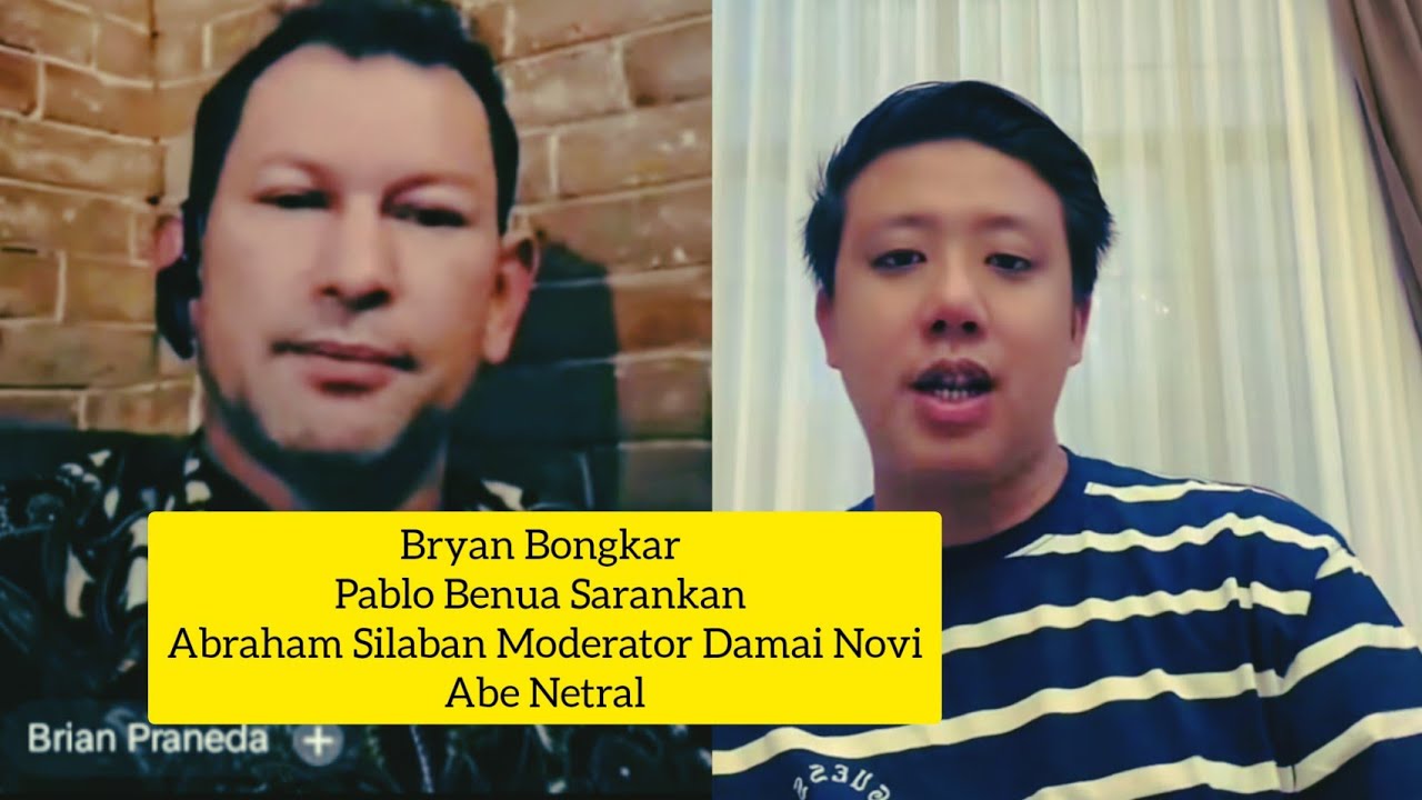 BRYAN BONGKAR TERNYATA PABLO BENUA SARANKAN ABRAHAM SILABAN MODERATOR ...
