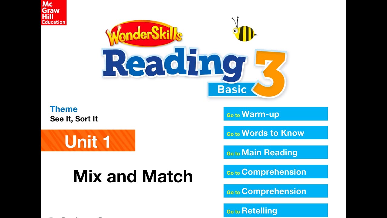 A Fun English Class with Yomi! | Reading Basic 3 - Unit 1: Mix and Match - YouTube