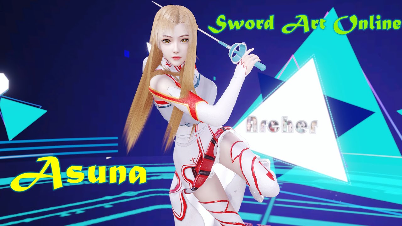 Sword Art Online Asuna MMD ギガP、可不 - CH4NGE - YouTube