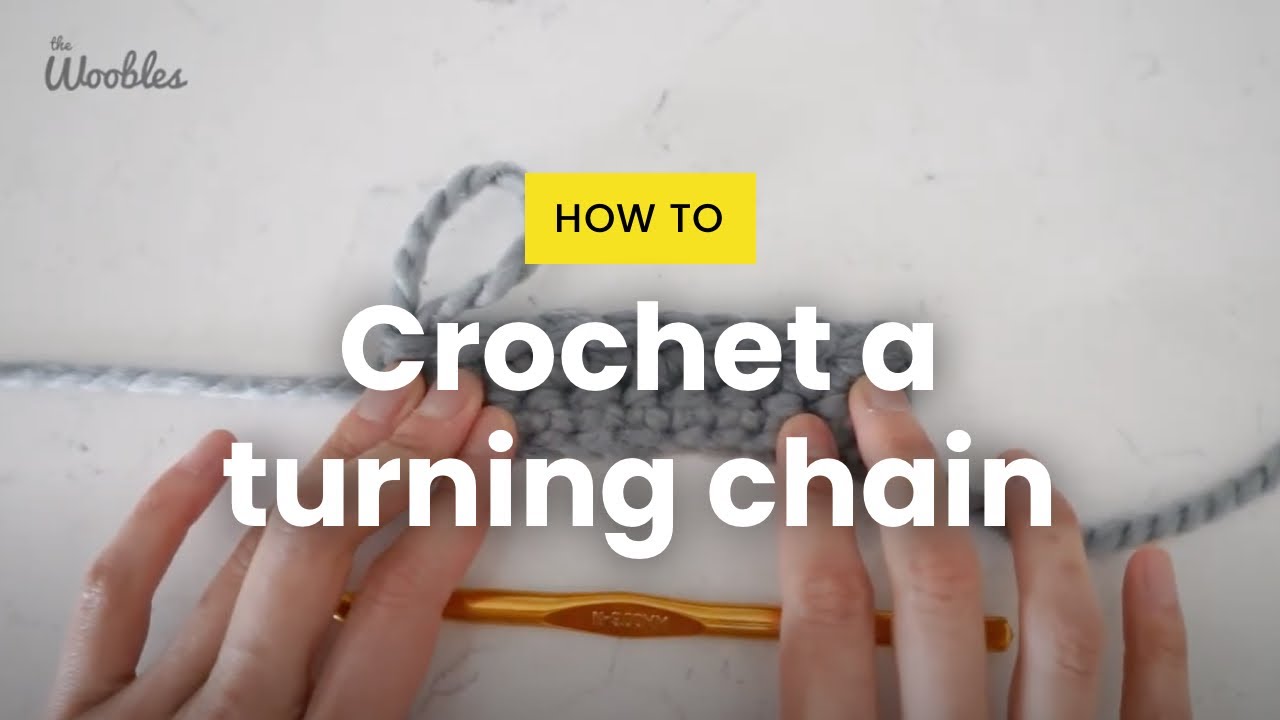 How to crochet a turning chain - YouTube