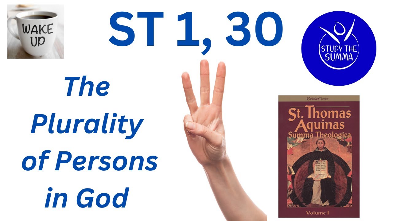 Study the Summa- ST 1, 30- The Plurality of the Persons in God- Why ...