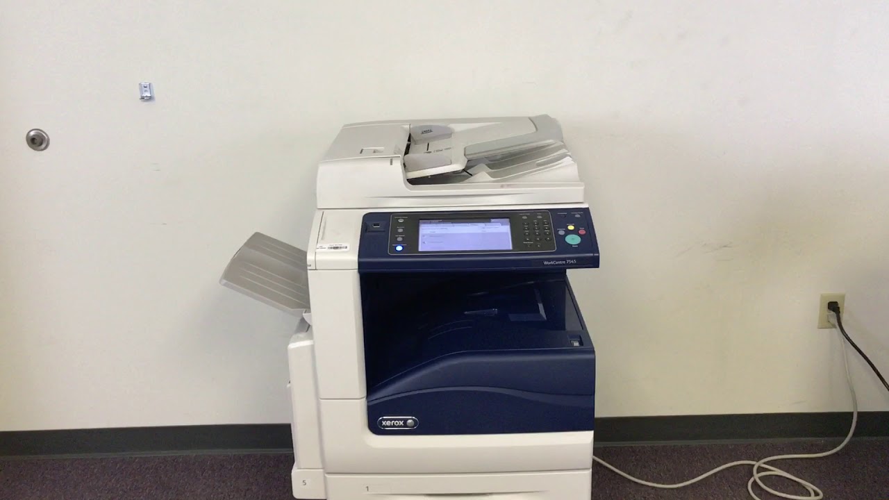 Xerox workcentre 7545 - YouTube