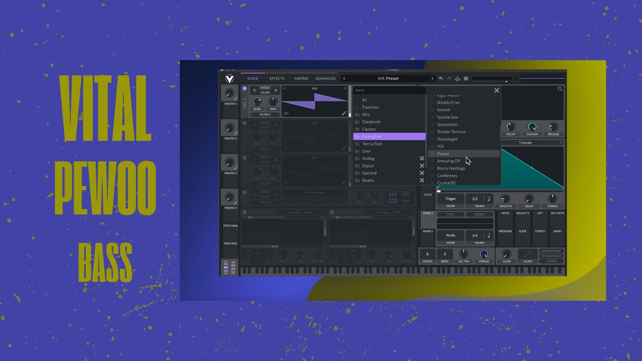 Vital Pewoo Bass (Tutorial) - YouTube