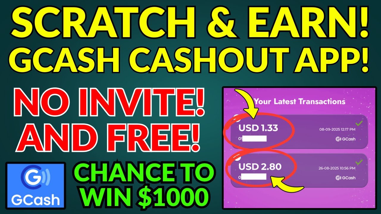 FREE ₱200+ SA GCASH USING SCRATCH CARD APP IN PLAYSTORE | LEGIT EARNING ...
