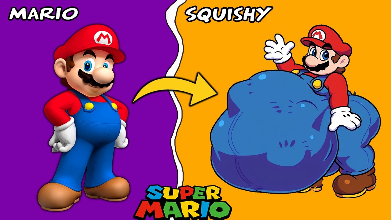 Super Mario Characters in Fat and Pregnant Versions - YouTube
