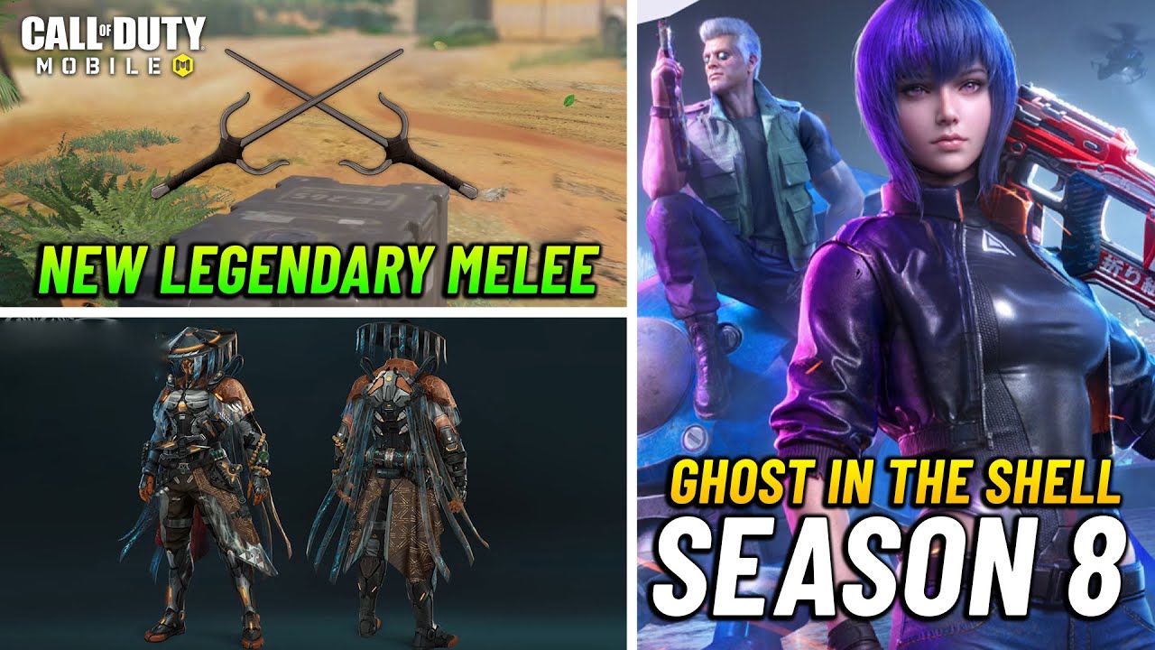 Season 8 Ghost in the Shell Collab & New Legendary Melee COD Mobile ...