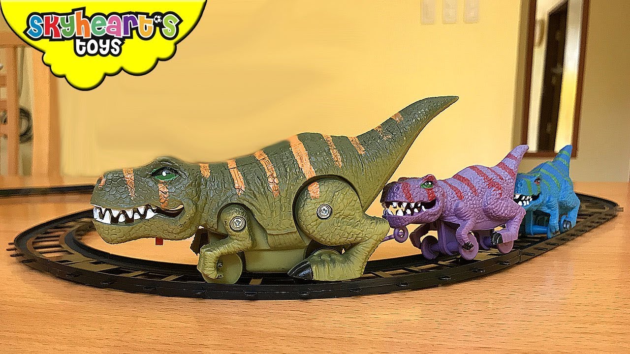 DINOSAUR TRAIN TOYS and triceratops cars, trex dinosaurs for kids ...