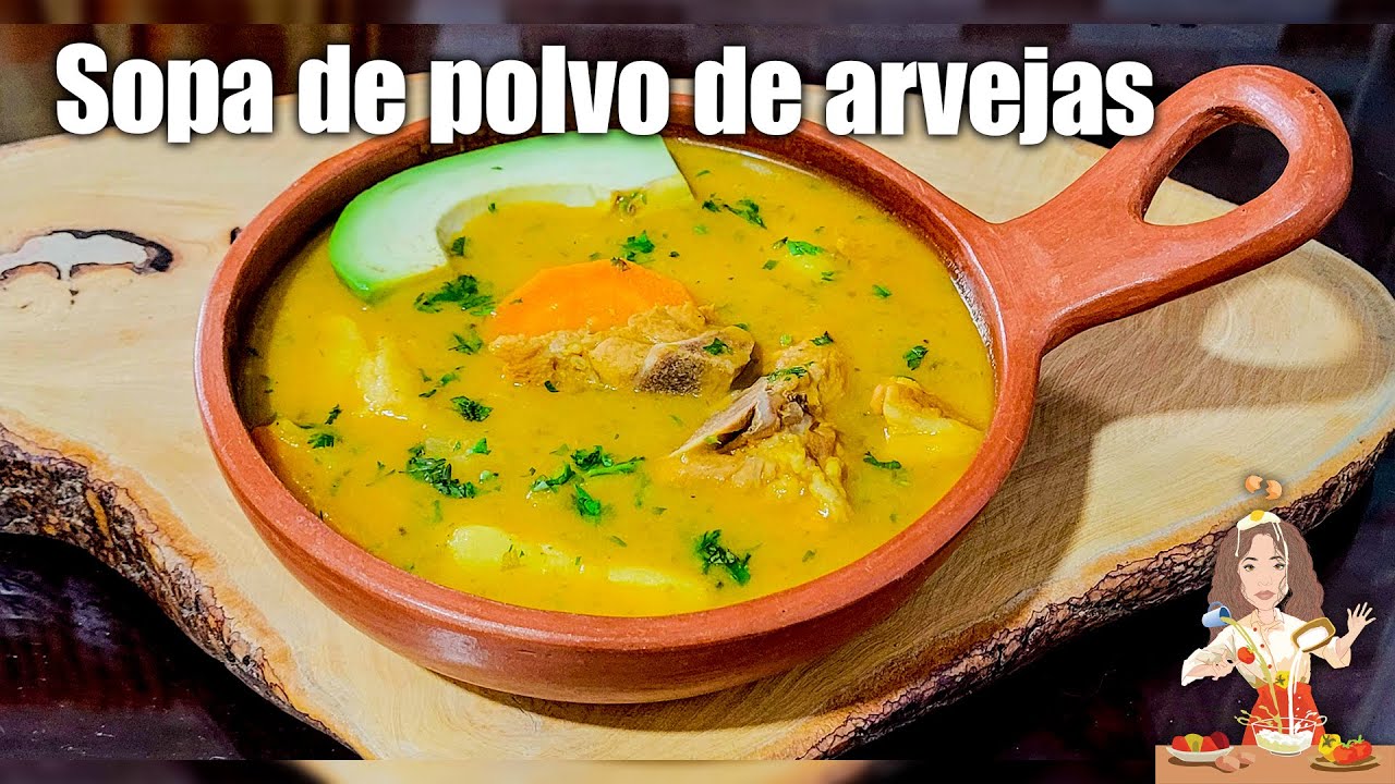SOPA DE POLVO DE DE ARVEJAS🇪🇨‼️ Tradición Ecuatoriana - YouTube