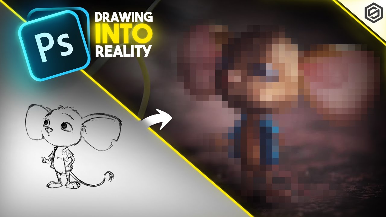 Drawing into Reality | Photoshop Editing | Satisfied Official - YouTube