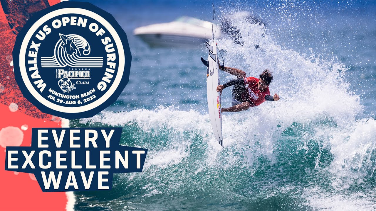 EVERY EXCELLENT WAVE From The Wallex US Open of Surfing presented by ...