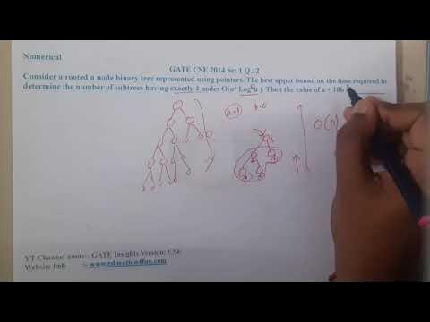 GATE CSE 2014 SET 1 Q 12 || Trees ||Data Structure || GATE Insights Version: CSE - YouTube