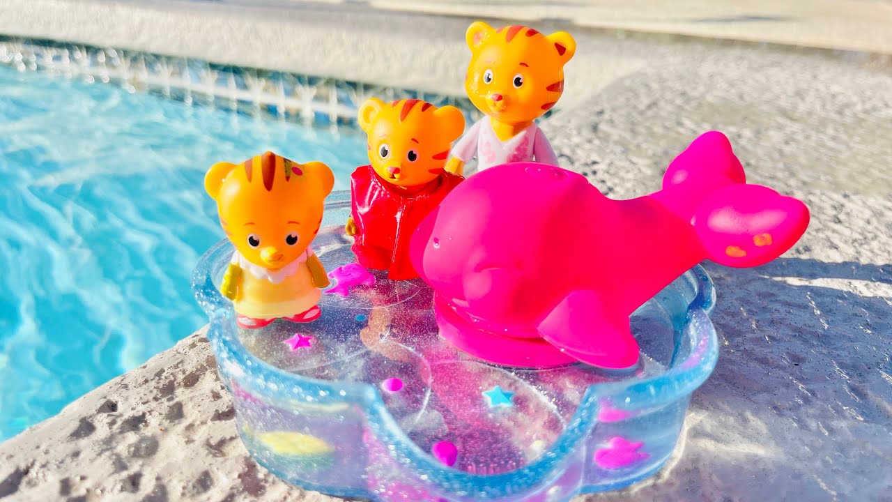 Daniel Tiger Pool Day Toys Playing Videos for Kids! - YouTube