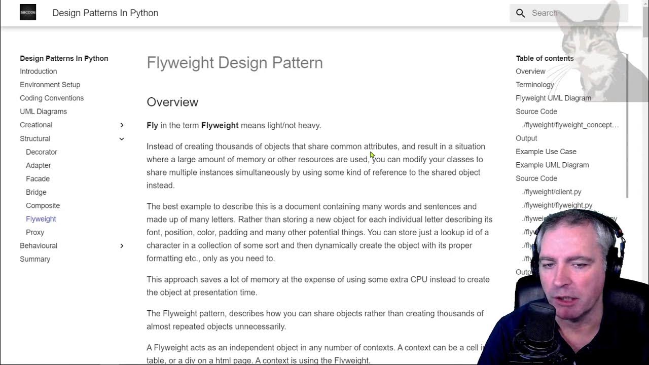 Flyweight Pattern : Design Patterns In Python - YouTube