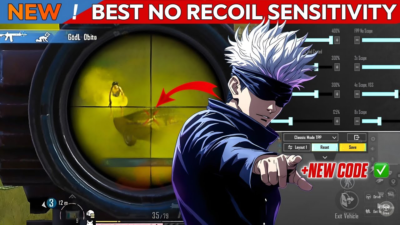 NEW UPDATE BEST NO RECOIL SENSITIVITY CODE 🔥 ZERO RECOIL SENSITIVITY ...