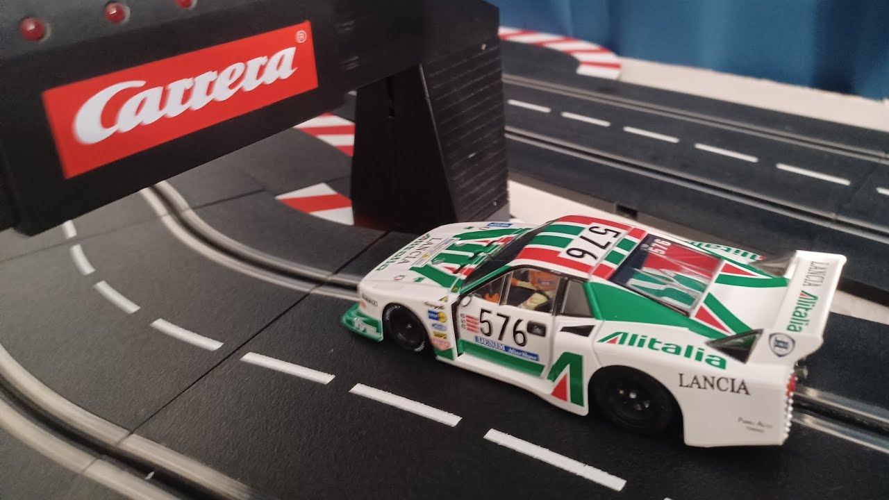 Sideways slot cars Lancia Alitalia.👍Subscribe #slotcarlife 2024. - YouTube