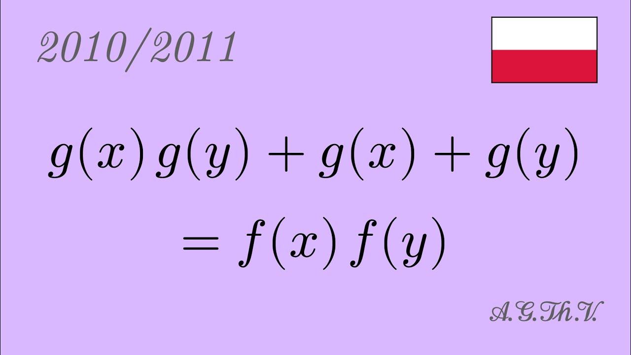 Polish Mathematical Olympiad, final round, 2010/2011, problem 4 - YouTube