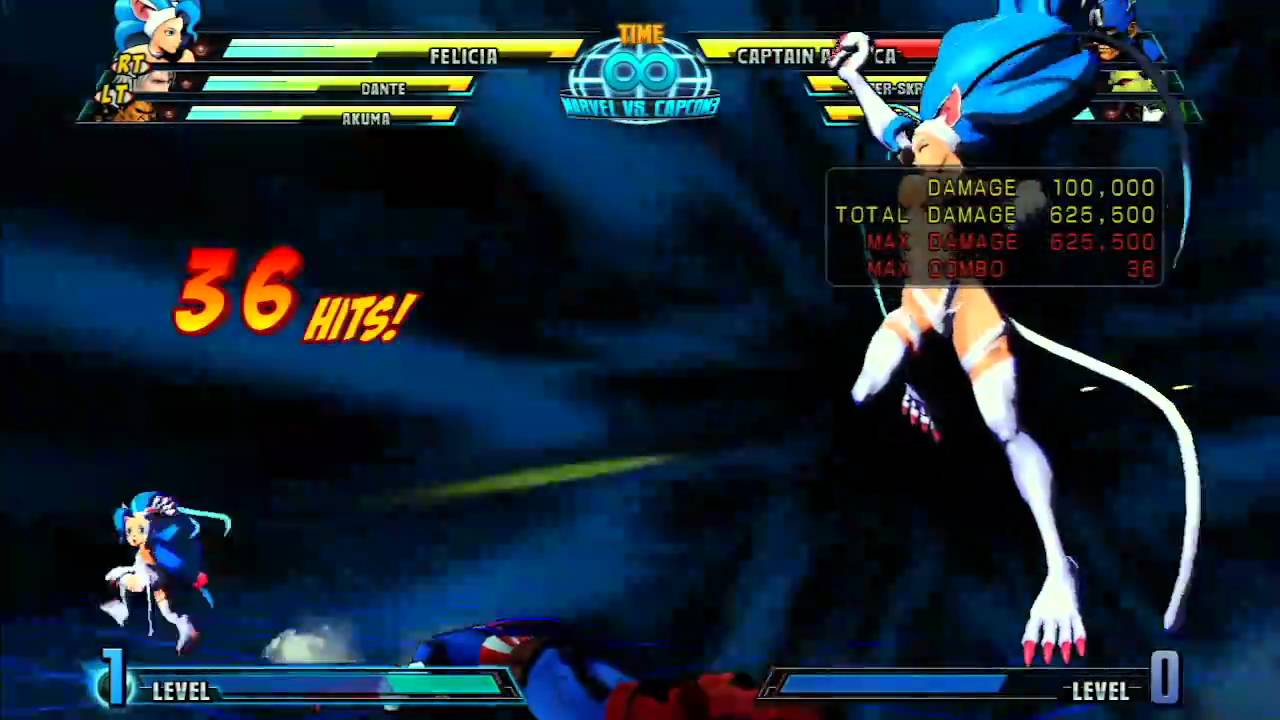 MvC3: Felicia - Combo 04 - Three To One! - YouTube