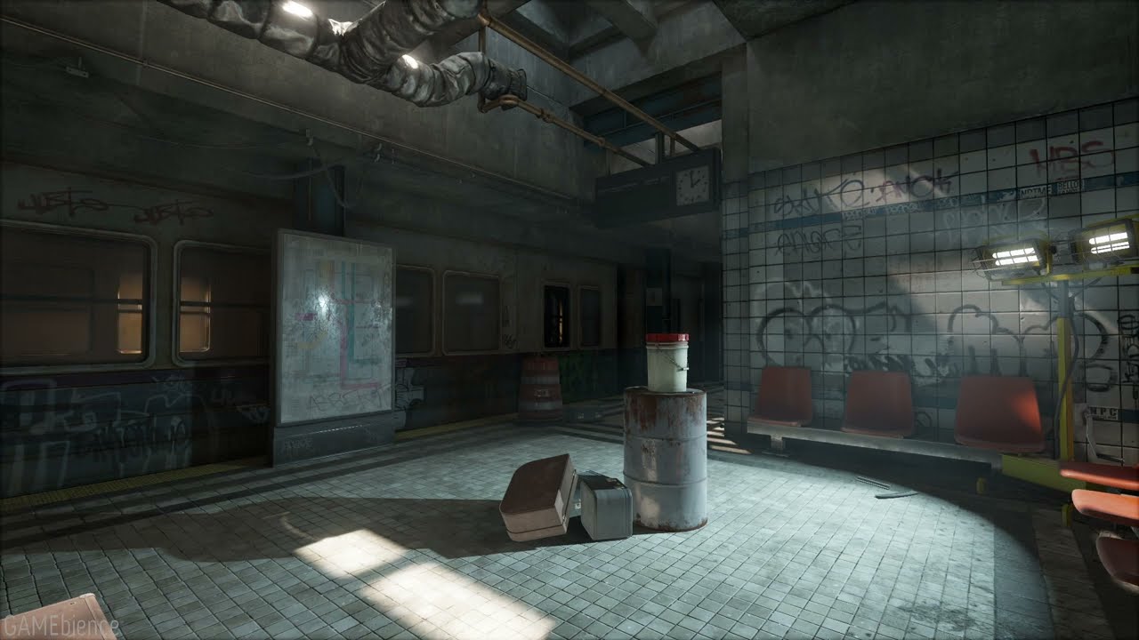 3 Hour - Half Life: Alyx - Empty Subway Station Ambience - YouTube