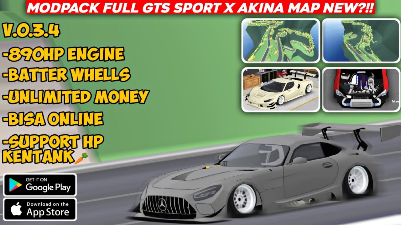 MODPACK FULL MOBIL SPORT CAR NEW X AKINA MAP |BATTER WHEELS,890HP,NO PW ...