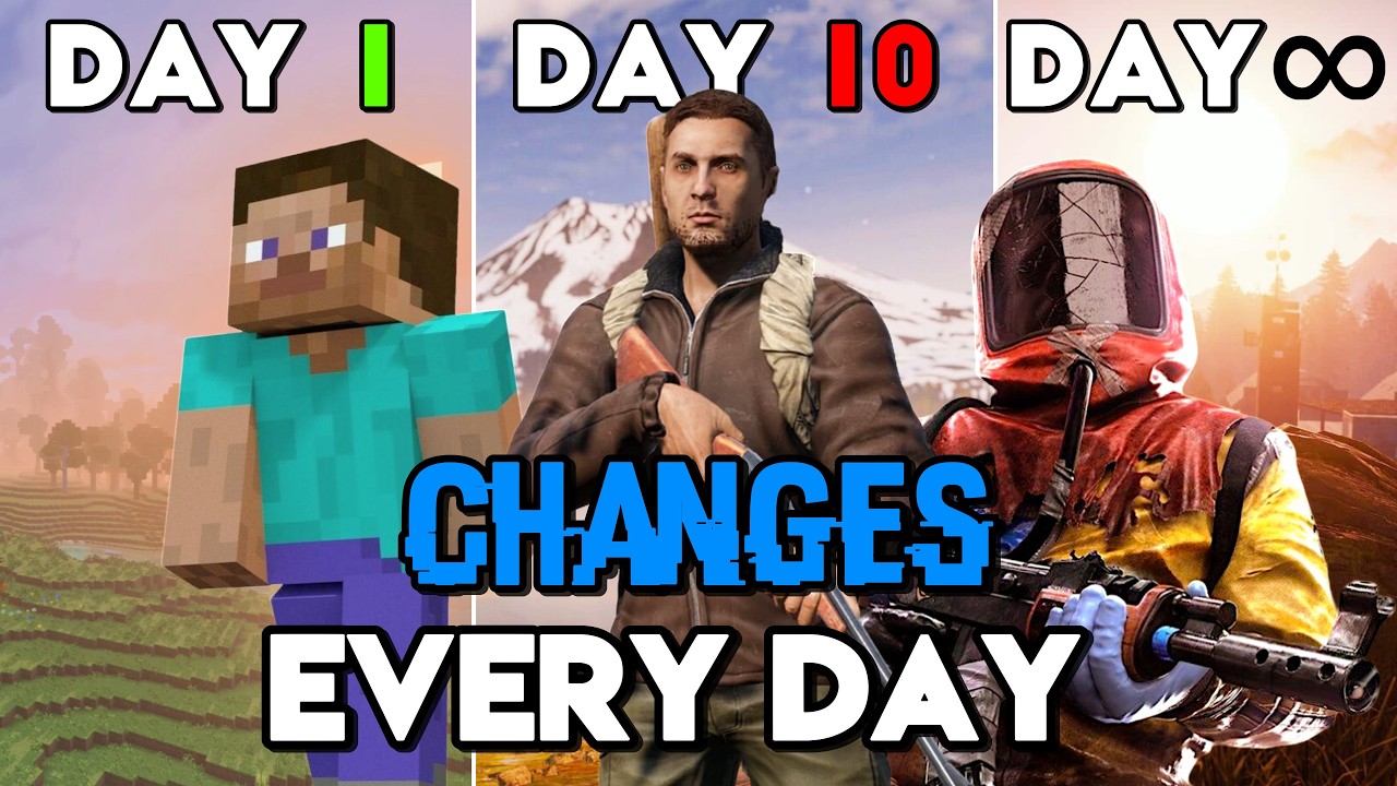 I Survived Changing Survival Games Every DAY... Here's What Happened ...
