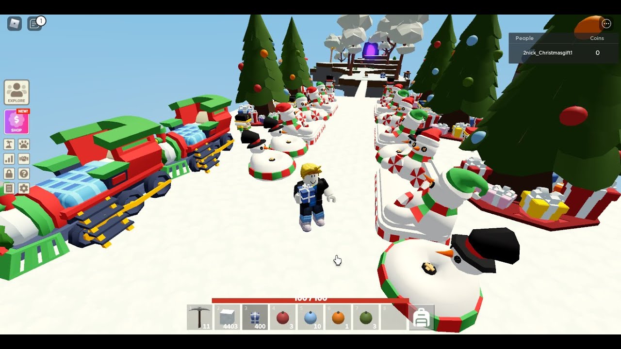 I Build Snow Land & I Open Christmas Present 2021 in Roblox : Islands 🎄 ...