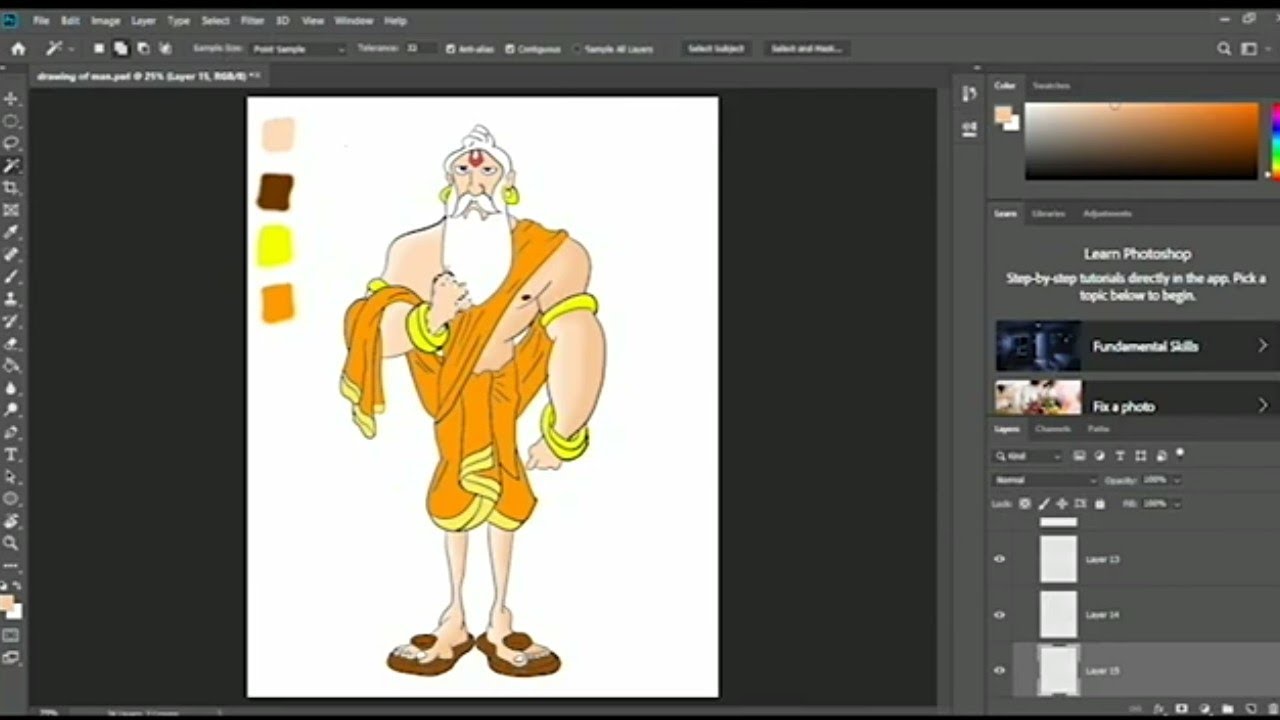 Drawing of Rishi Muni @Art_with_Akash - YouTube