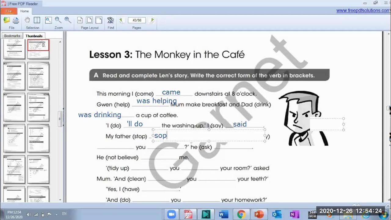 8th grade, unit 4, lesson 3, Workbook - YouTube