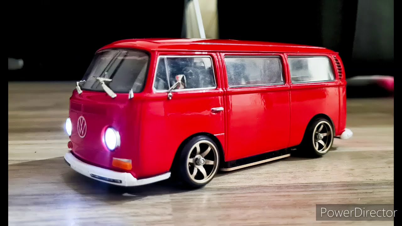 FPV DRIFT BUS - VW KOMBI DIECAST DRIFT CAR K989 - YouTube