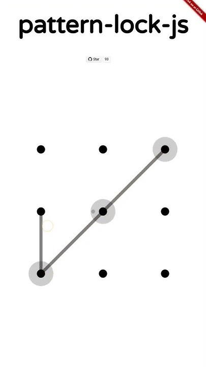 Hard pattern lock - YouTube