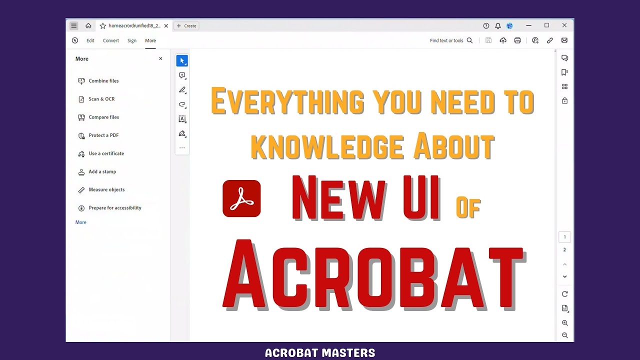 Acrobat UI Introduction || Part1 || @acrobatmasters - YouTube