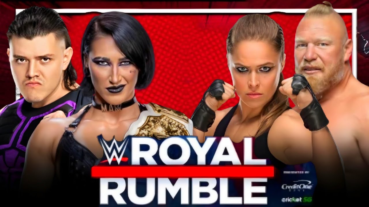 Rhea Ripley & Dominik Mysterio vs Ronda Rousey & Brock Lesnar Full ...