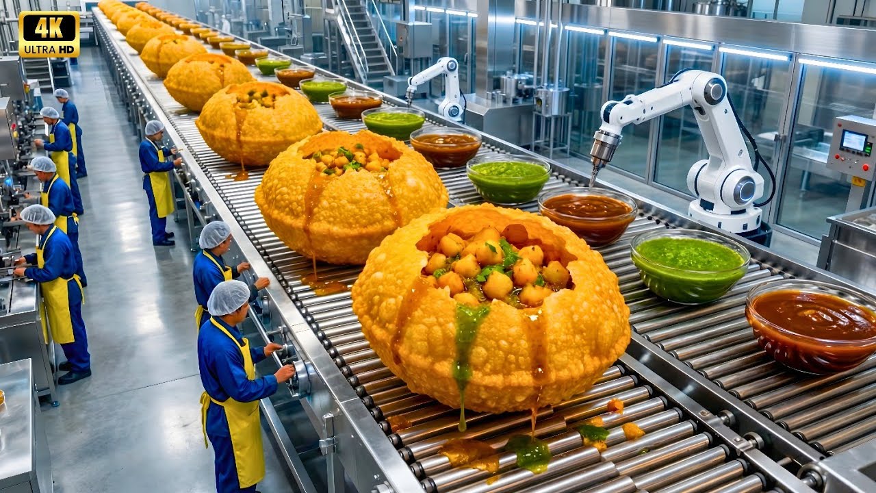 Inside a Modern Pani Puri Factory: How Millions of Gol Gappa Are Made ...
